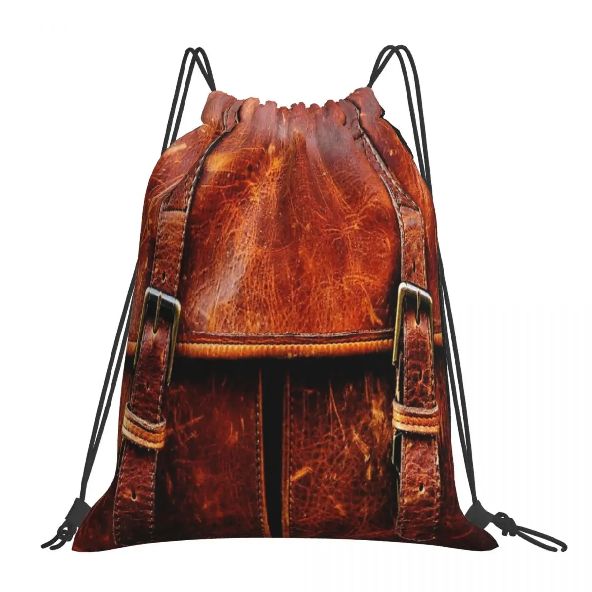 LEATHER-Backpacks-Fashion-Portable-Drawstring-Bags-Drawstring-Bundle ...
