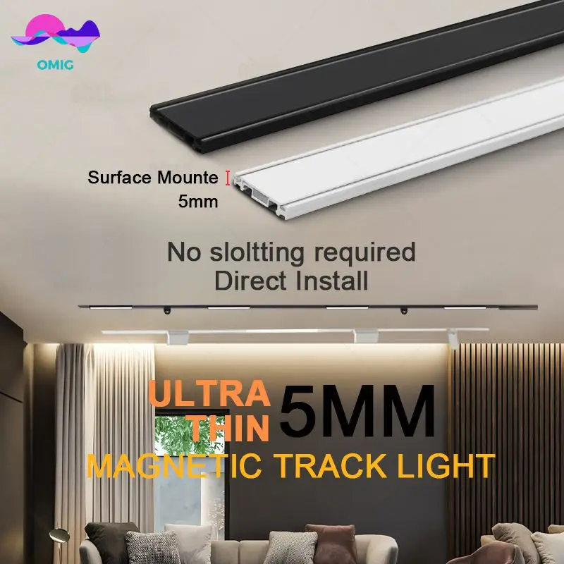 5mm-Slim-Magnetic-Track-Light-System-Rail-Spotlight-Surface-Mounted ...