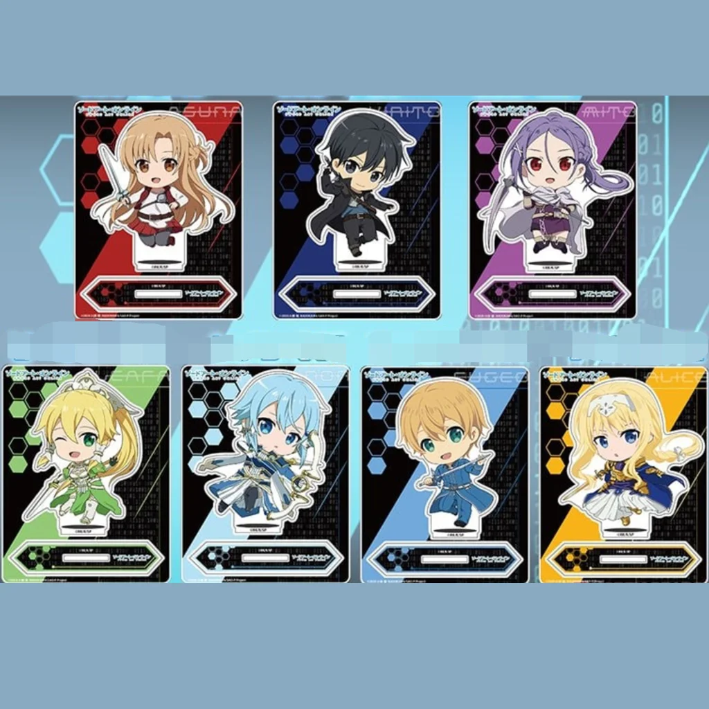 Acrylic Stands Model Cosplay Toy for SAO Eugeo Asuna Kirito Anime Sword ...