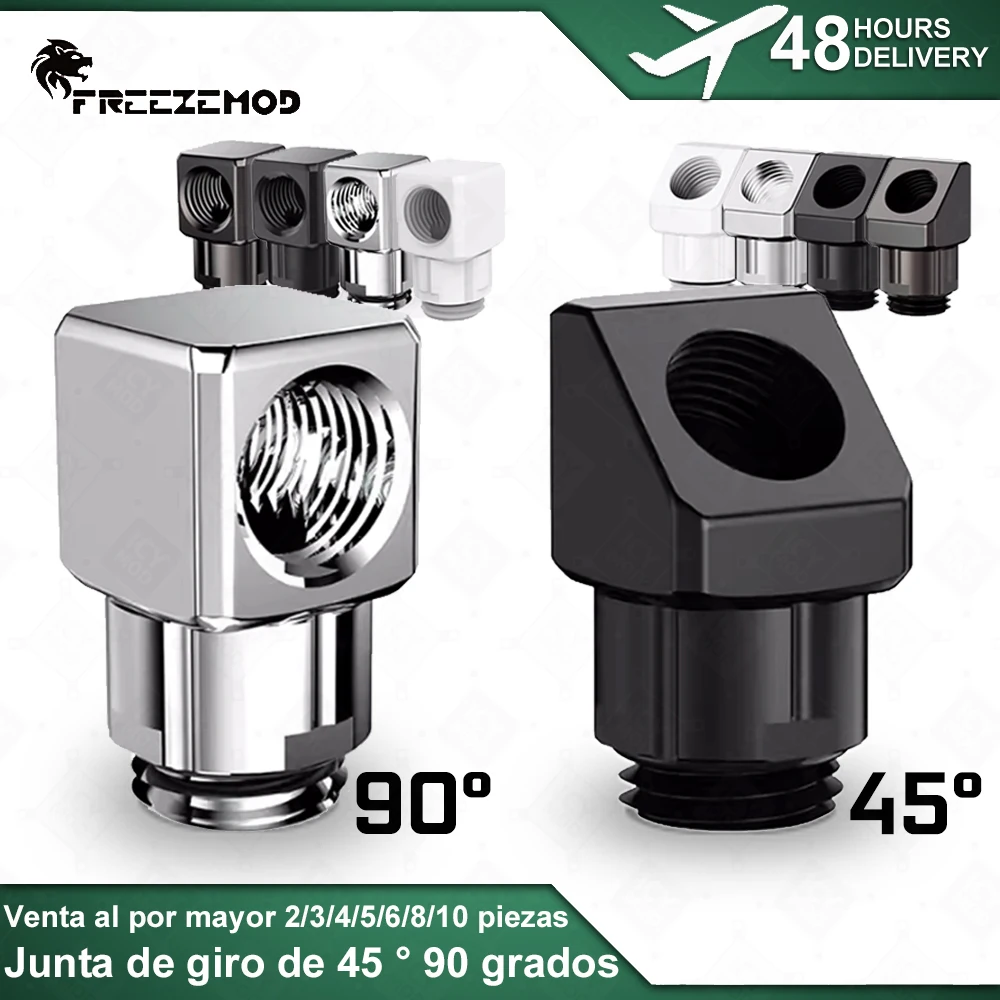 FREEZEMOD-conector-de-giro-de-90-y-45-grados-accesorio-G1-4-macho-y ...