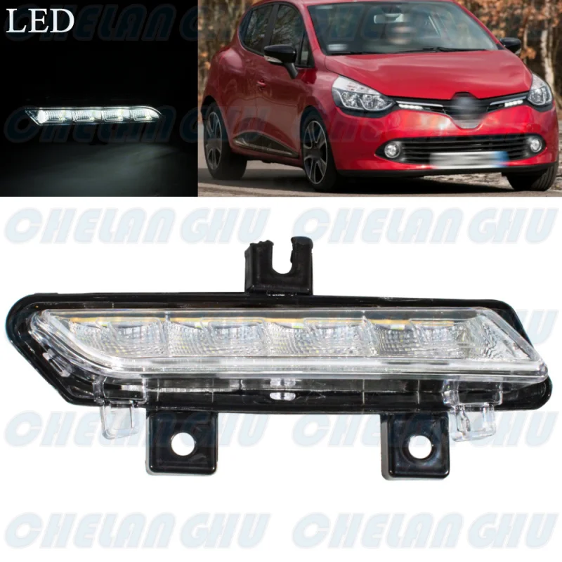 For Renault Clio 2012 2013 2014 2015 Right Side Front Bumper LED DRL ...
