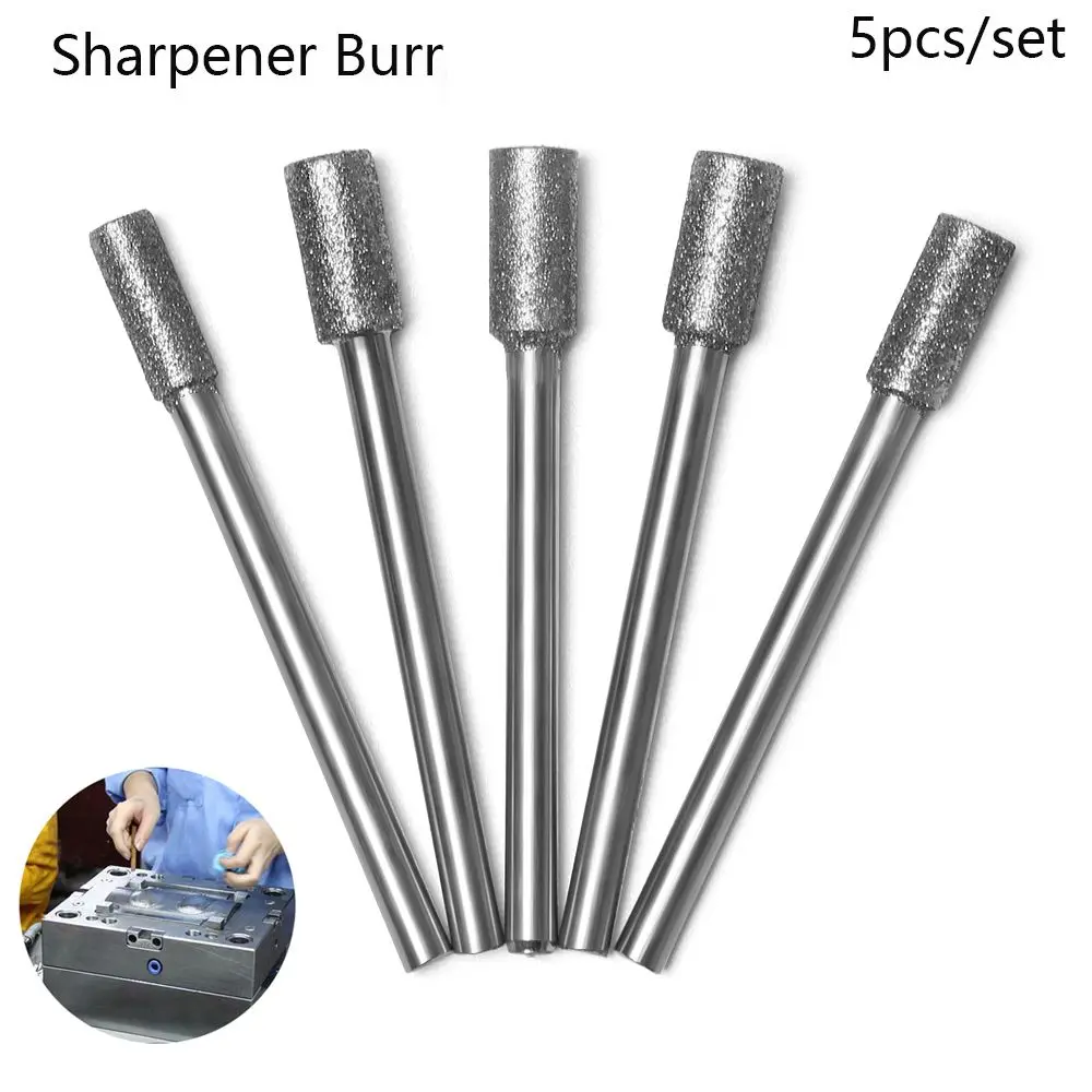 5pcs-Set-3mm-4mm-5-mm-Diamond-Drill-Chainsaw-Sharpener-Burr-Stone-Round ...