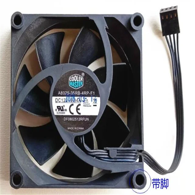 8025 8CM DF0802512RFUN 12V 0.34A 4-wire speed regulating silent fan ...