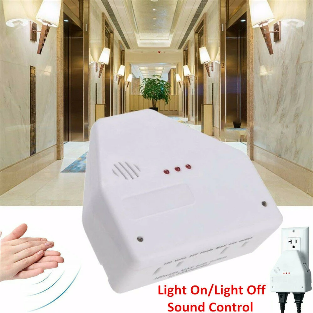 Light-Switch-Clapper-Sound-Activated-Clap-On-off-Wall-Socket-Outlet ...
