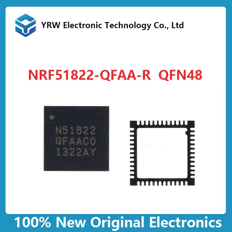 1PCS-LOT-NEW-NRF51822-QFAA-R-N51822-QFN48-SMD-2-4GHz-wireless-RF ...