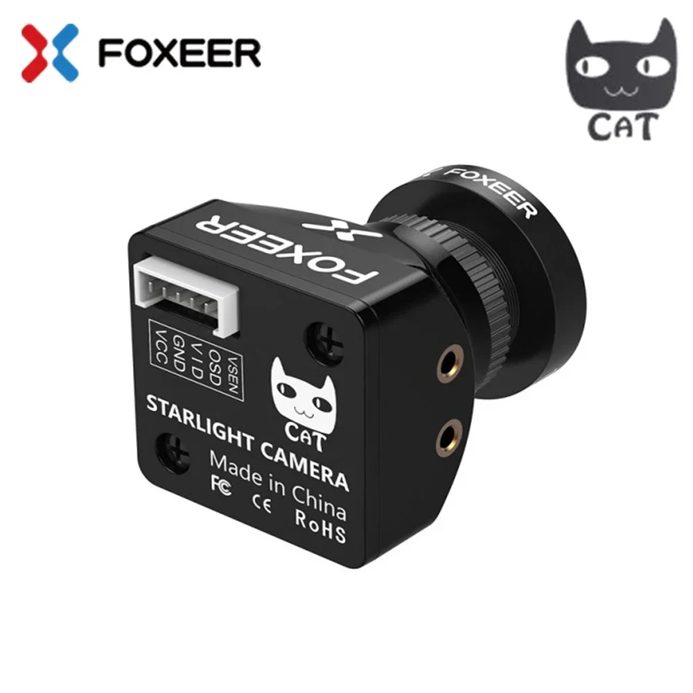 FOXEER Mini Cat Micro Cat 3 1200TVL Starlight 0.00001Lux FPV Camera Low Latency Low Noise PAL NTSC For RC FPV Racing Drone AliExpress