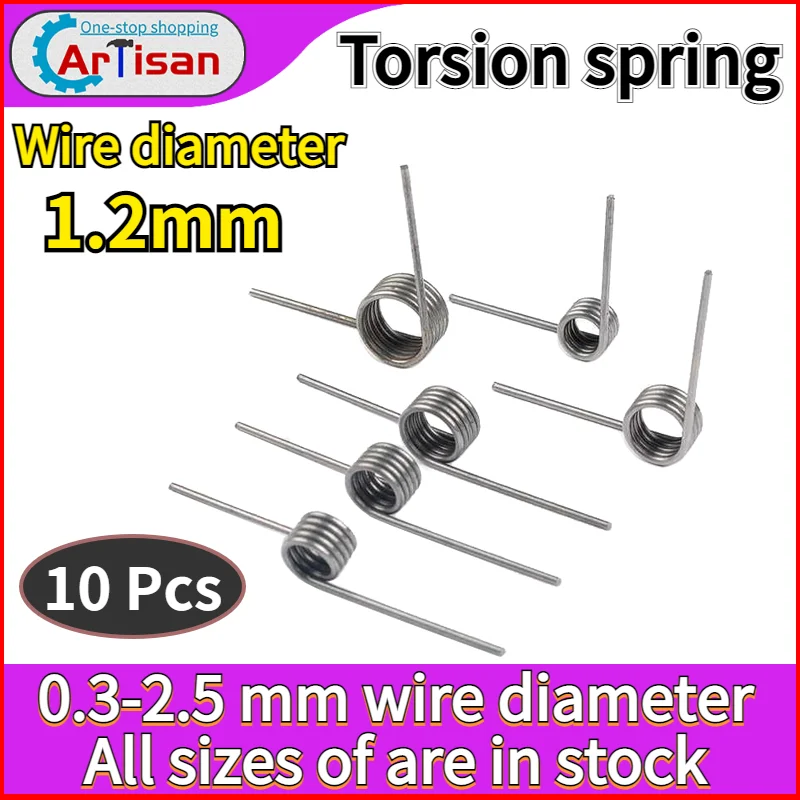 1-2mm-V-Type-Torsion-Spring-Strong-10-Pcs-Wire-Torsiona-Spring-6-12mm ...