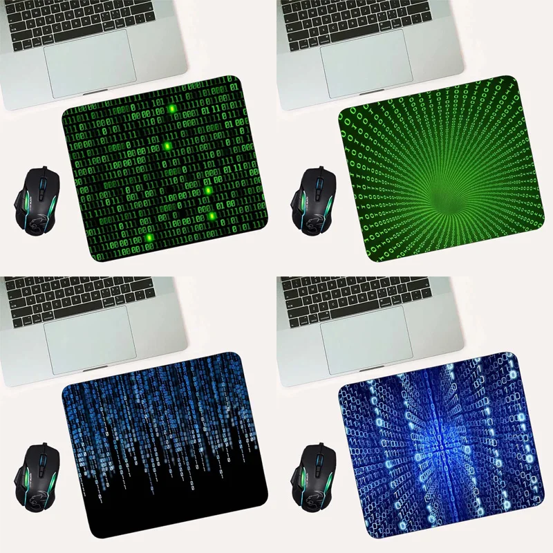 3D-Matrix-Binary-Code-Gaming-Mouse-Pad-Computer-Keyboard-Desk-Mats-Anti ...