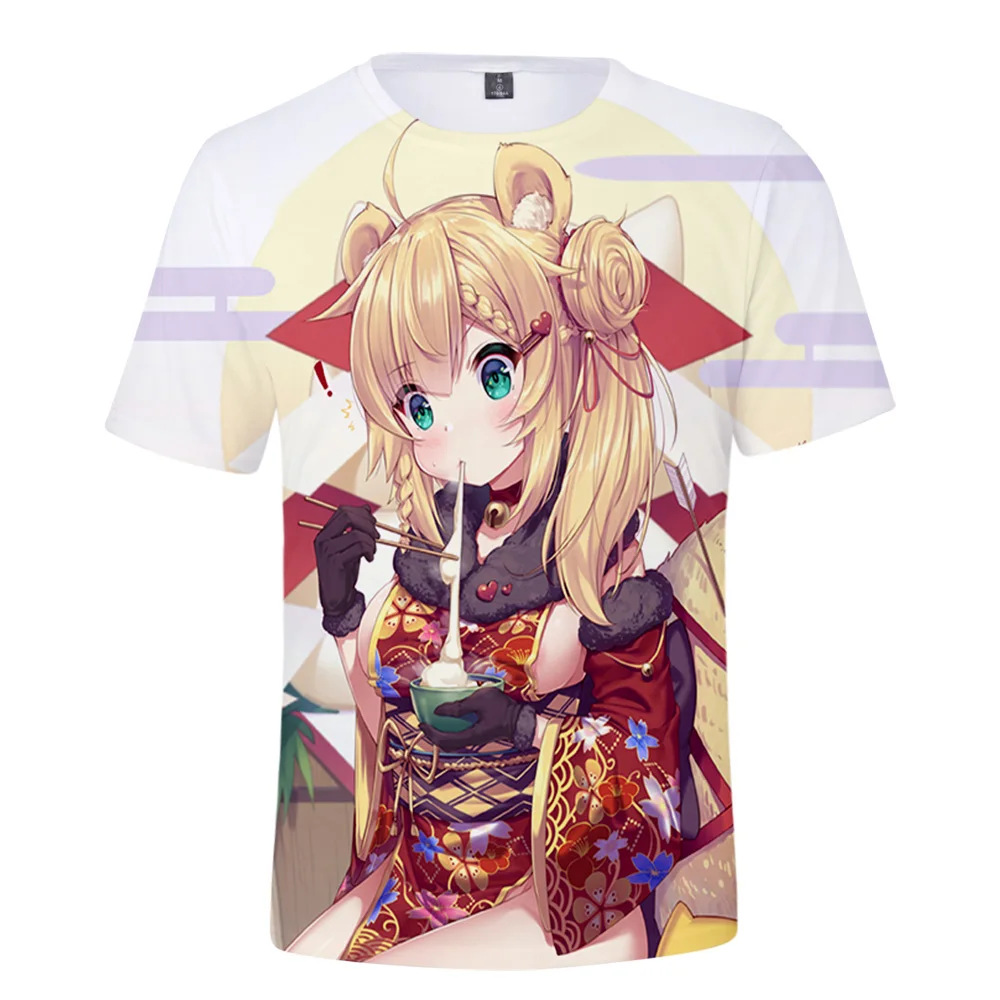3D-HOLOLIVE-VTuber-Akai-Haato-T-shirt-Crewneck-Short-Sleeve-Anime-Tee ...