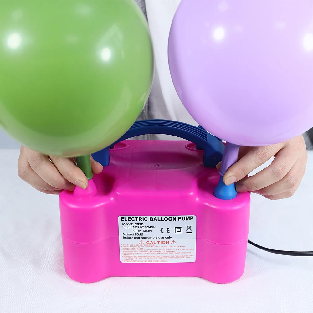 110V-220V-Double-Holes-Inflatable-Air-Balloons-Electric-Pump-AC-Plug ...