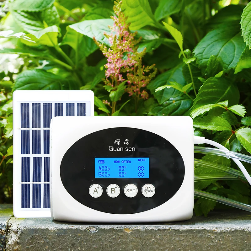 Double Pump Intelligent Drip Irrigation System Water Pump Timer Garden ...