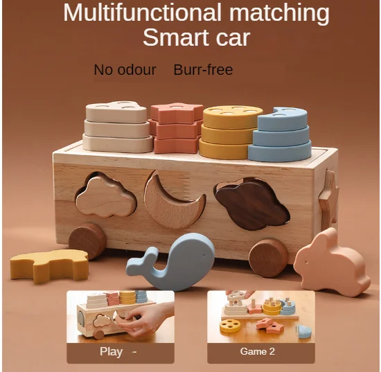 Multi-Functional-Intelligence-Car-Cognitive-Car-Wooden-Early-Education ...