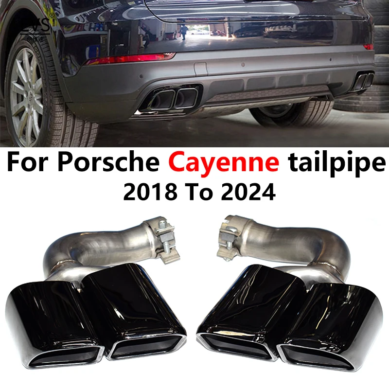 For-2018-to-2024-Porsche-Cayenne-9Y0-Exhaust-Pipe-Upgrade-GTS-Round ...