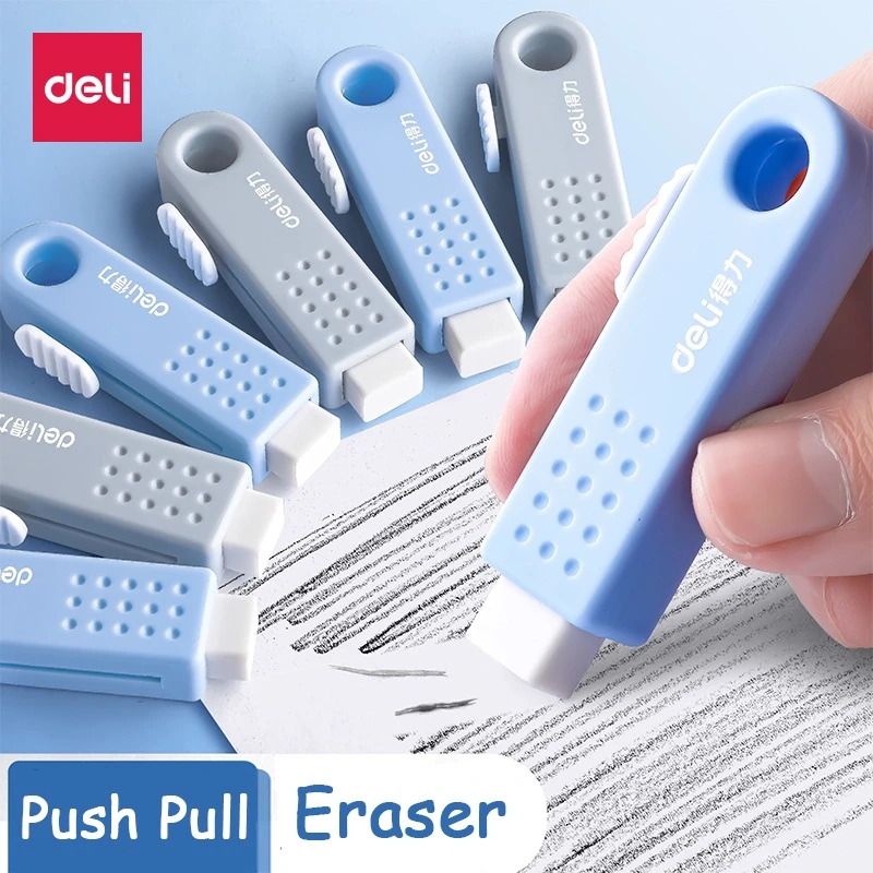 DELI Push-pull Erasers Stationery School Supplies Children's Drawing ...