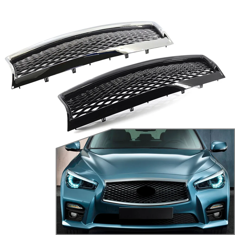 Honeycomb-Front-Bumper-Center-Upper-Mesh-Grille-Grill-Car-Accessories ...