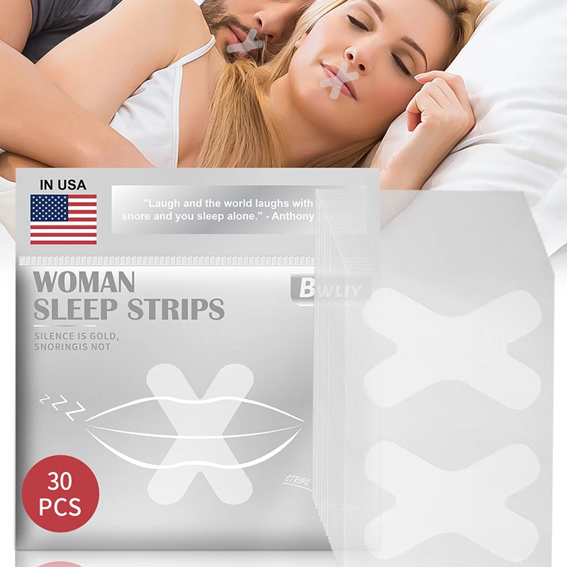 Anti Snoring Mouth Tape Sleep Aid Breathing Nose HealthCare Sticker ...