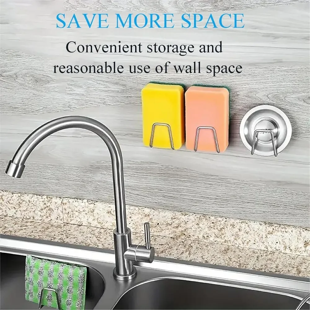 Kitchen-Sponge-Rack-Sink-Self-adhesive-Sponge-Rack-Sink-stainless-Steel ...