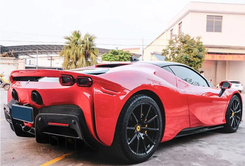 High Quality REAL Dry Carbon Fiber For Ferrari SF90 2020 2021 2022 2023 ...