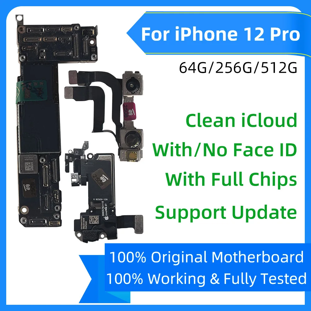 Original-For-iPhone-12-Pro-Motherboard-With-Face-ID-For-iphone-12-Pro ...