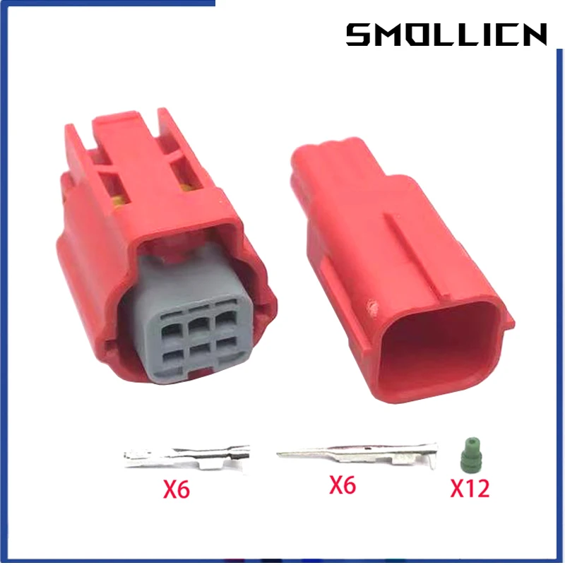 1-Set-Red-6-Pin-Male-Or-Female-Car-OBD-Diagnostic-Plug-Auto-Universal ...