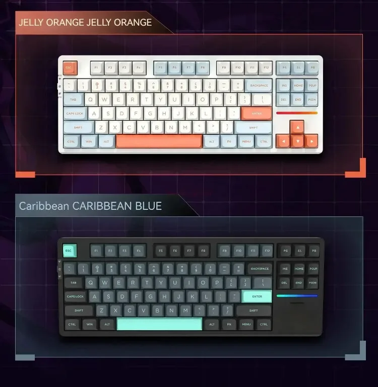 VGN V87 Pro Mechanical Keyboard – Tri-Mode RGB Gasket Hot-Swap ...