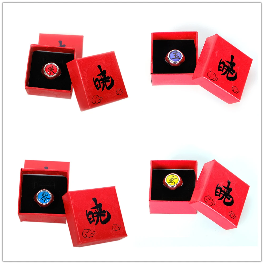 Anime-Akatsuki-Ring-COS-Uchiha-Itach-Pain-Zetsu-Konan-Kakuzu-Sasori ...