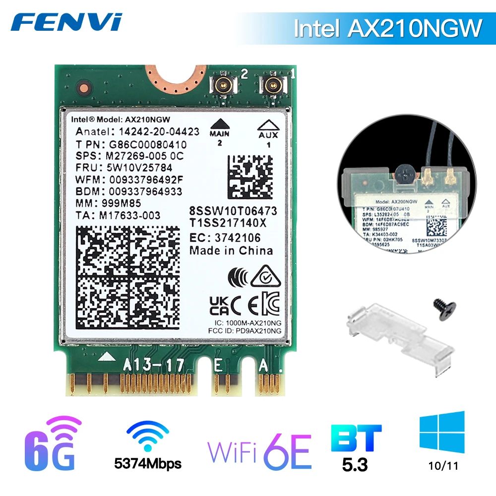 Intel Ax210 Wifi Card | Wifi Bluetooth Card | Intel Wifi 6e Ax210 ...