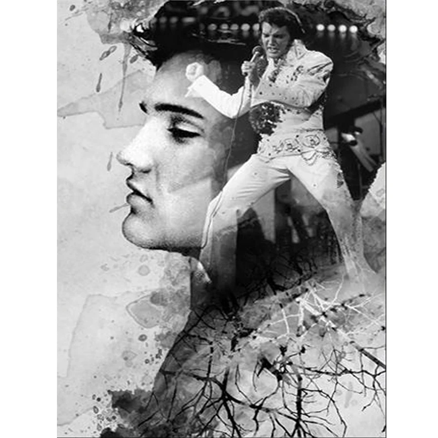 DIY-Diamond-Embroidery-Elvis-Presley-5d-Diy-Diamond-Painting-Cross ...