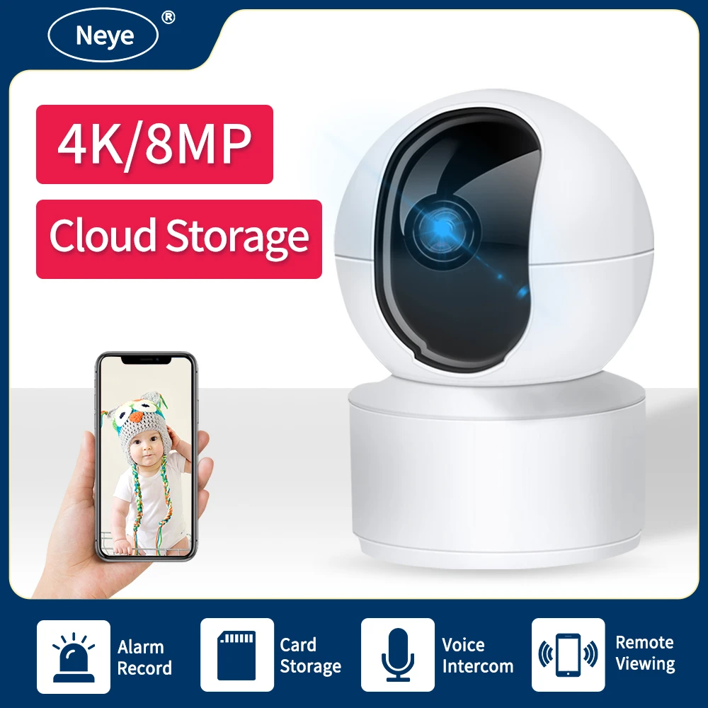 N_eye Ip Camera 8mp 4k Home Security Camera Wifi Camera With Ir Night ...