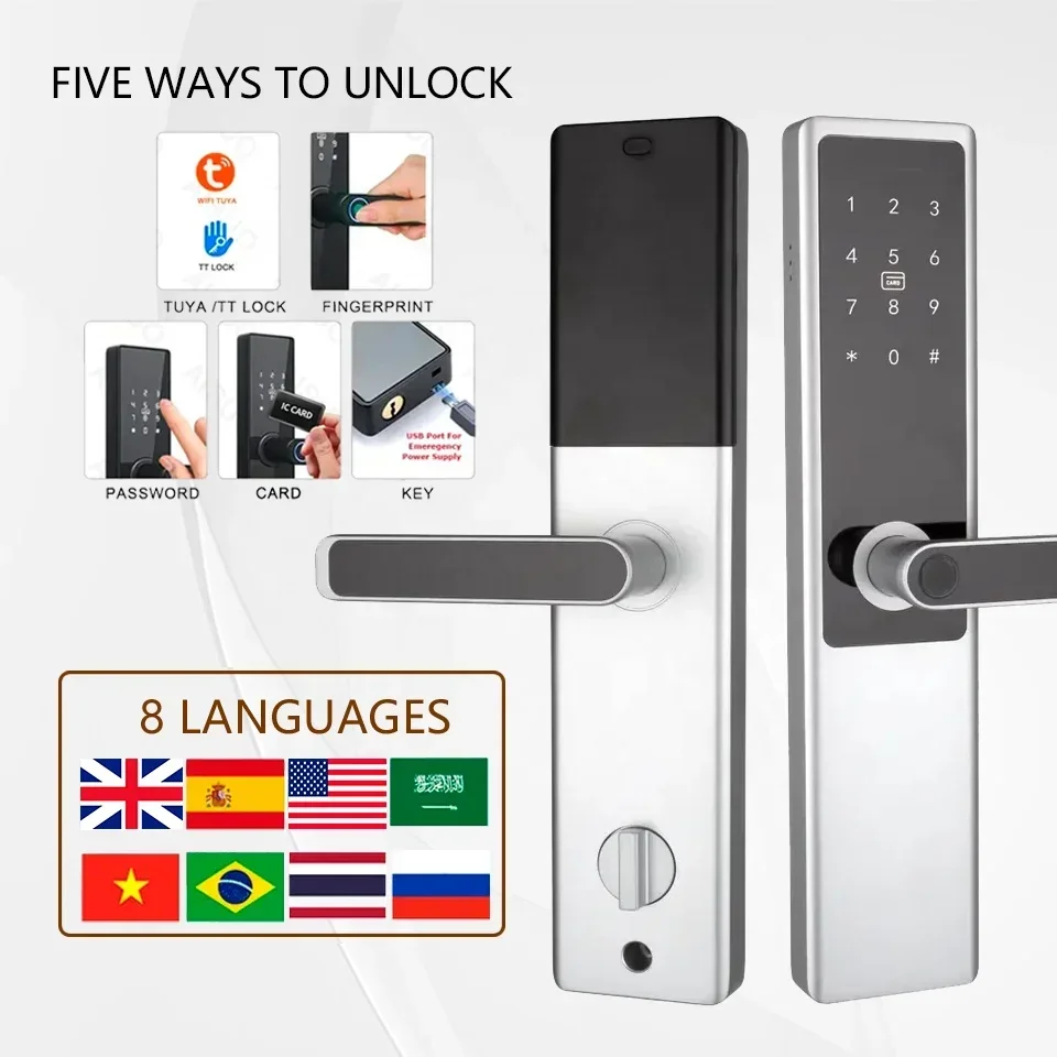 MZD-Tuya-App-Wifi-Smart-Lock-Remote-Network-Control-Lock-Keyless-Unlock ...