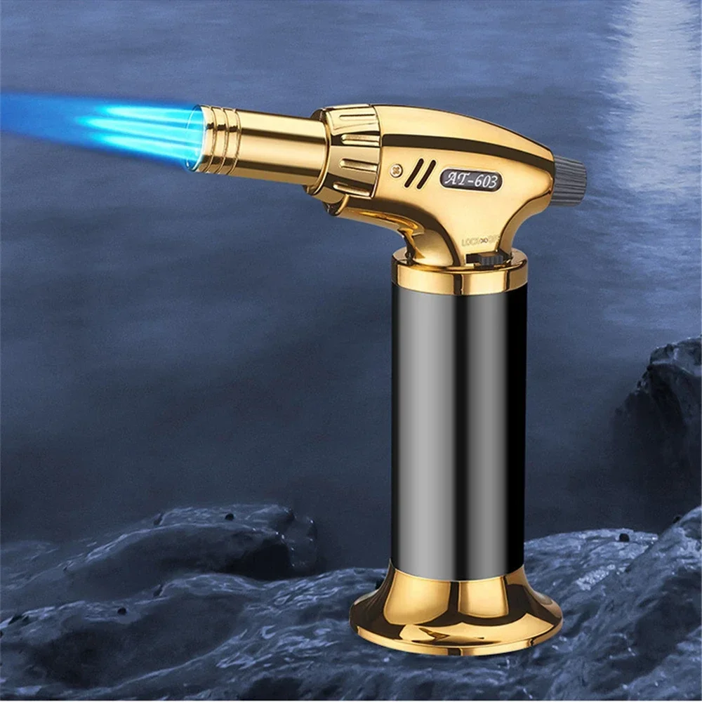 Big-Firepower-Jet-Flame-Lighter-Three-Fire-Butane-Gas-Lighter-Outdoor ...