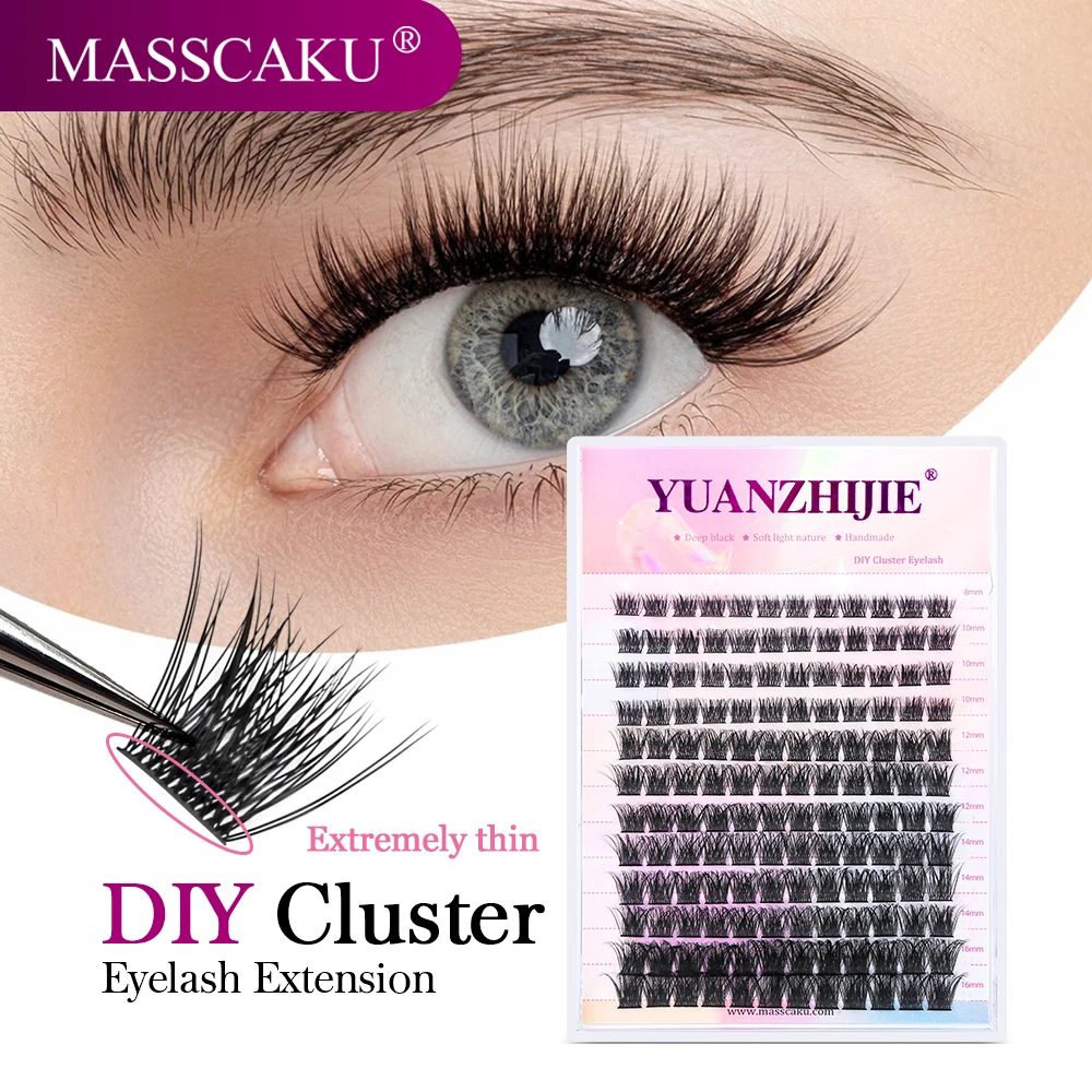 Mix Color 144 Russian Volume Masscaku False Eyelashes Natural Soft Diy ...