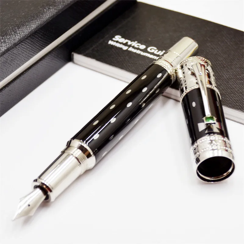 Elizabeth-Limited-Edition-Luxury-Fountain-Ink-Pens-Black-Metal-Relief ...