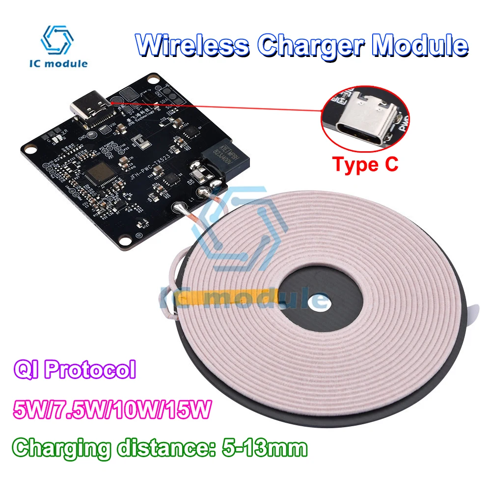 Invisible Wireless Charger Module 13MM Long-Distance Wireless Charging ...