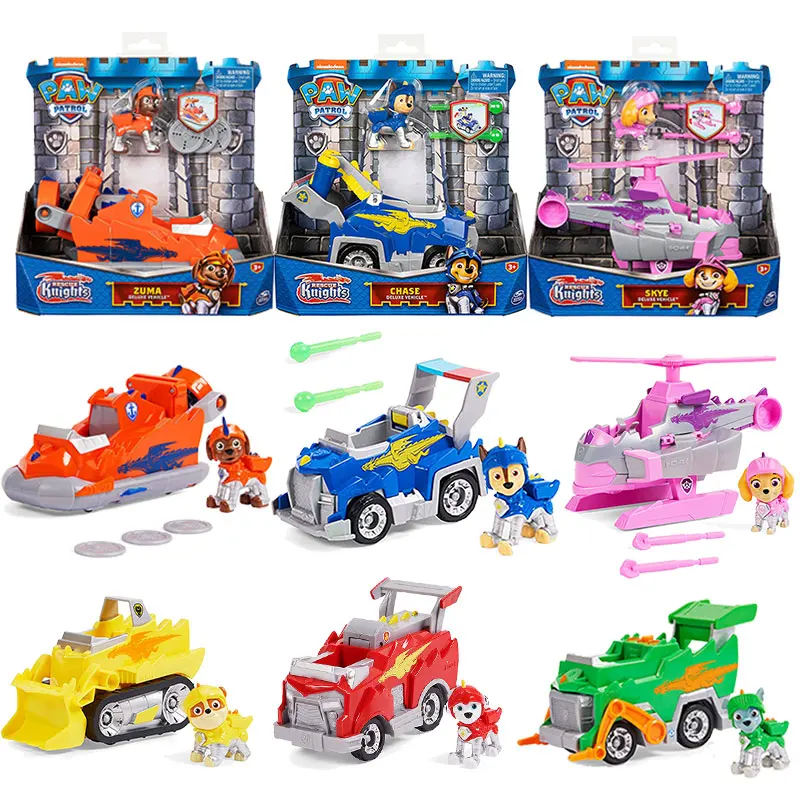 Paw Patrol Rescue Knights, Chase Skye Marshall Zuma, Rocky Rubble ...