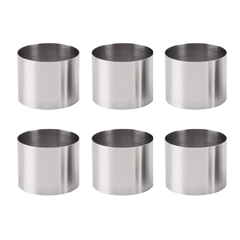 6-Pieces-Round-Biscuit-Cutter-Stainless-Steel-Mousse-Ring-Mini-Circle ...