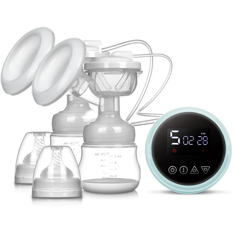 Double-Electric-Breast-Pumps-BPA-Free-Touch-Screen-Nipple-Suction ...