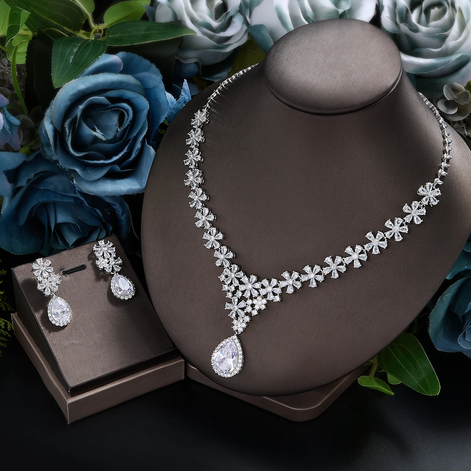 2024-New-4-piece-Bride-Zirconia-Full-Set-Women-s-Party-Jewelry-Set ...