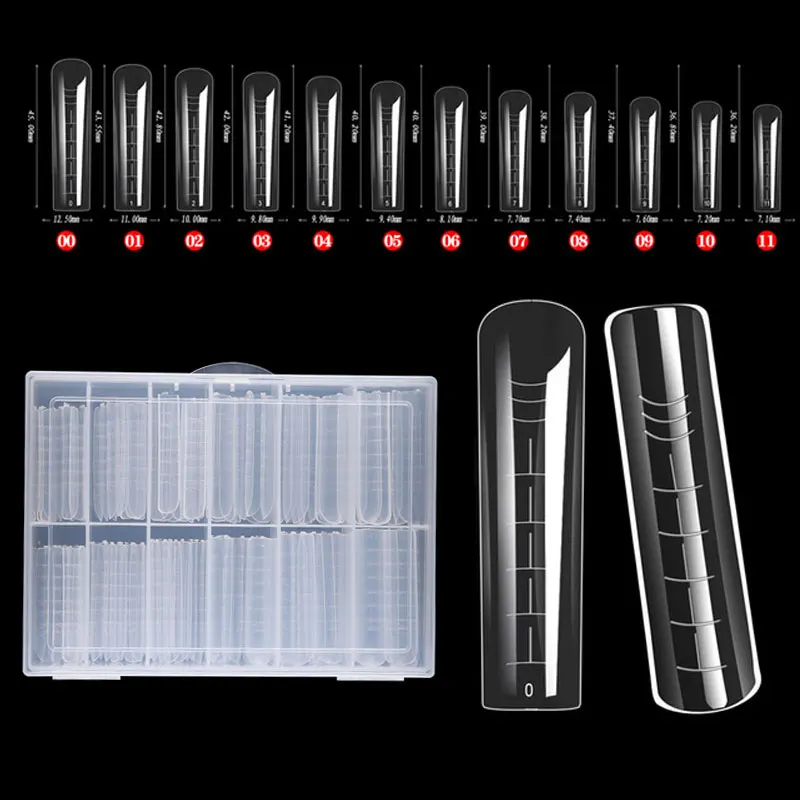 120/60Pcs Upper Forms For Poly Nail Gel Qiuck Building Mold Fake Nail ...