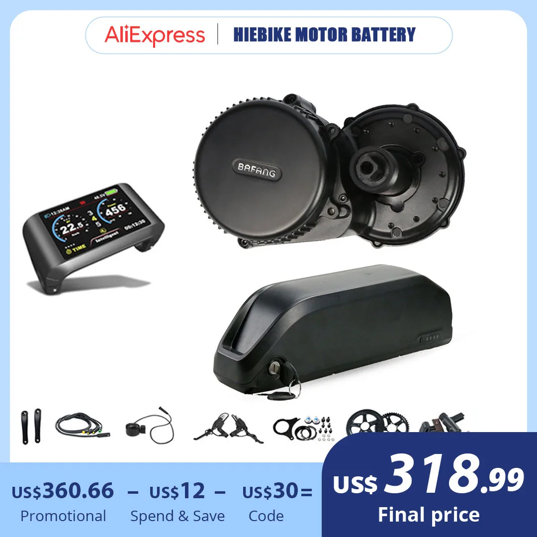 Bafang 750W 48V Mid Drive Motor Kit BBS02 BBS02B 8Fun E Bike Engine ...