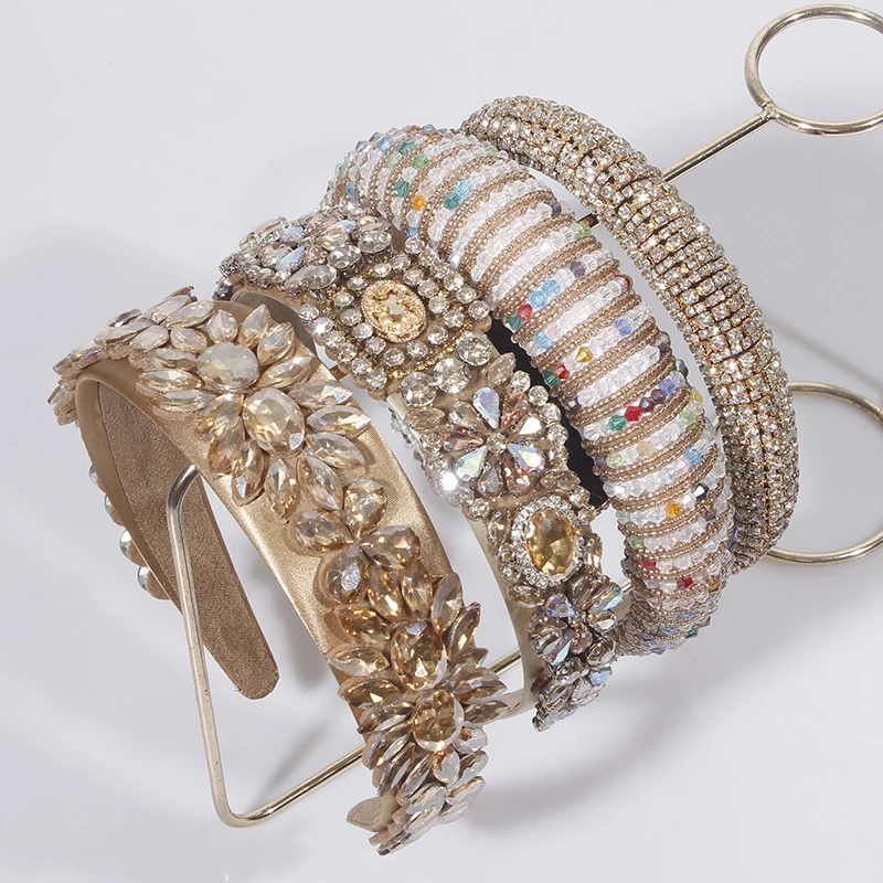 Luxury Baroque Rhinestone Headband | Hair Rhinestone Accessories ...