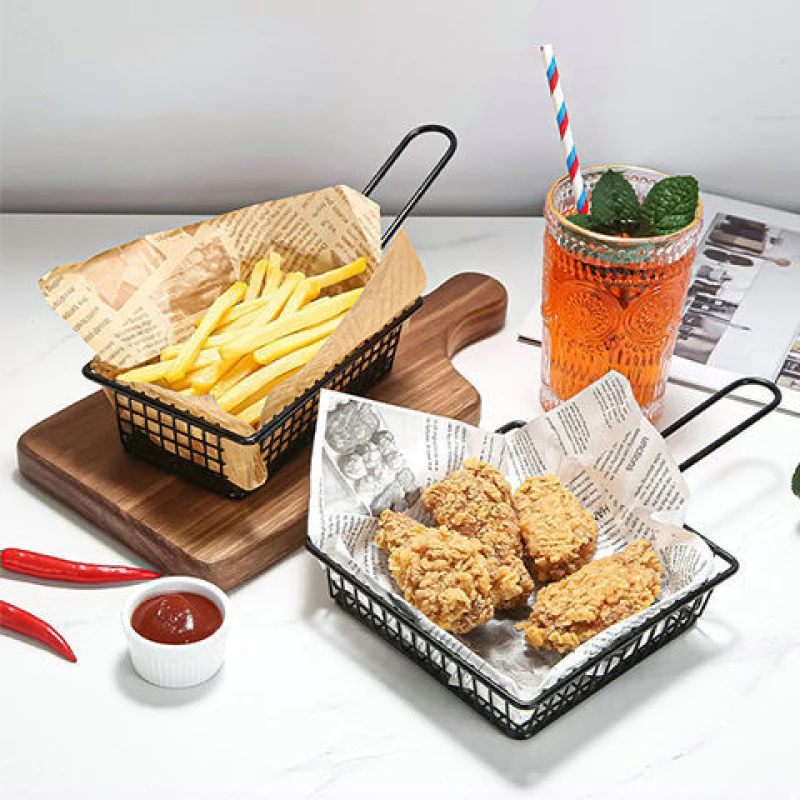 Chicken Wings And French Fries Basket