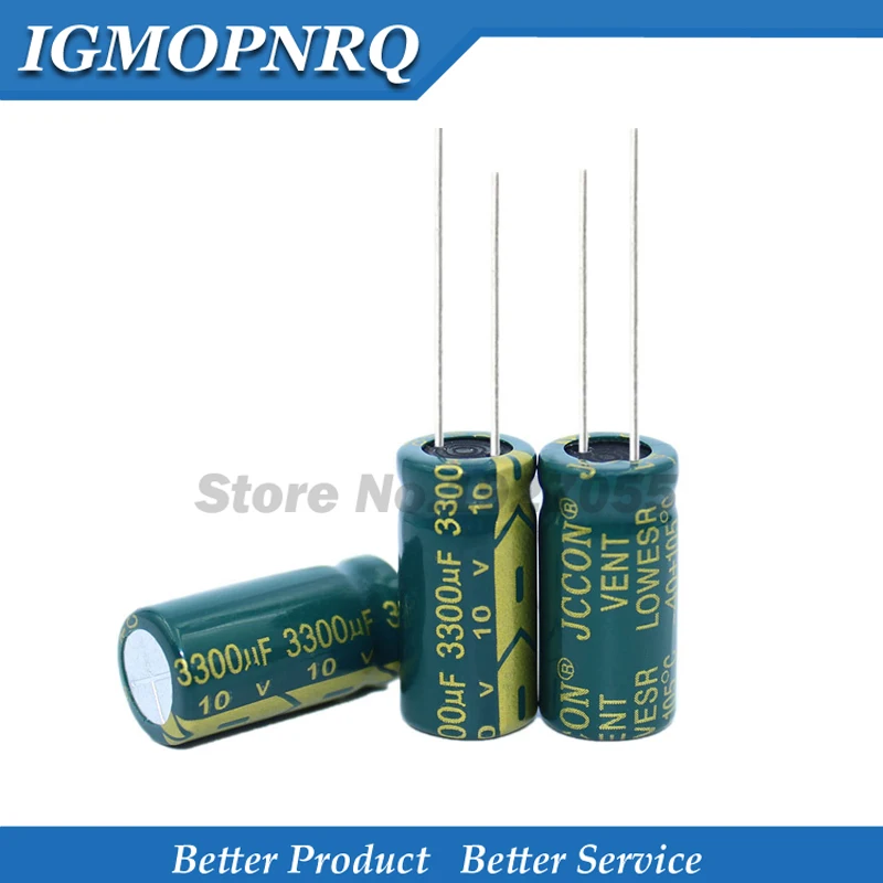 10PCS Higt quality 10V3300UF 10*20mm 3300UF 10V 10*20 Electrolytic ...