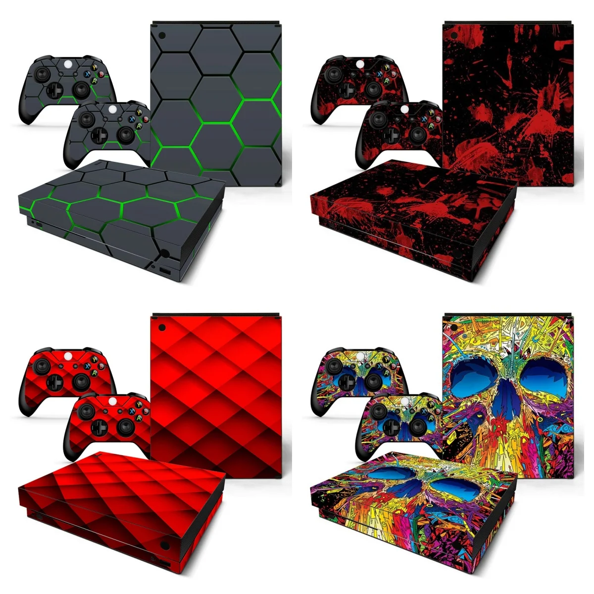 Skin Sticker for Xbox One X Console Protective Vinyl Decal Cover Wrap ...