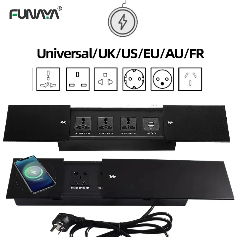 Table-Hidden-Socket-Embedded-2-3-Outlets-with-USB-Wireless-Charge ...