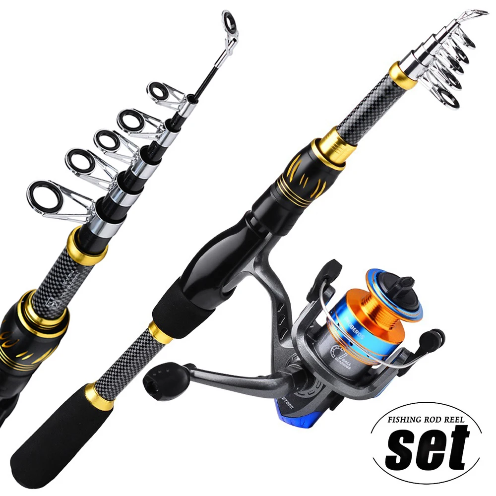Fishing-Rod-and-Reel-1-5m-2-4m-Carbon-Fiber-Max-Pull-4kg-Spinning-Rod ...