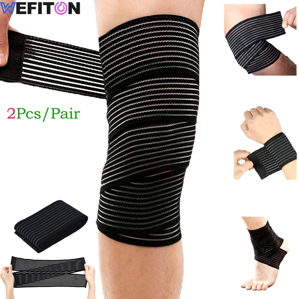 2Pcs-Elastic-Calf-Compression-Bandages-Legs-Compression-Sleeves-for-Men ...