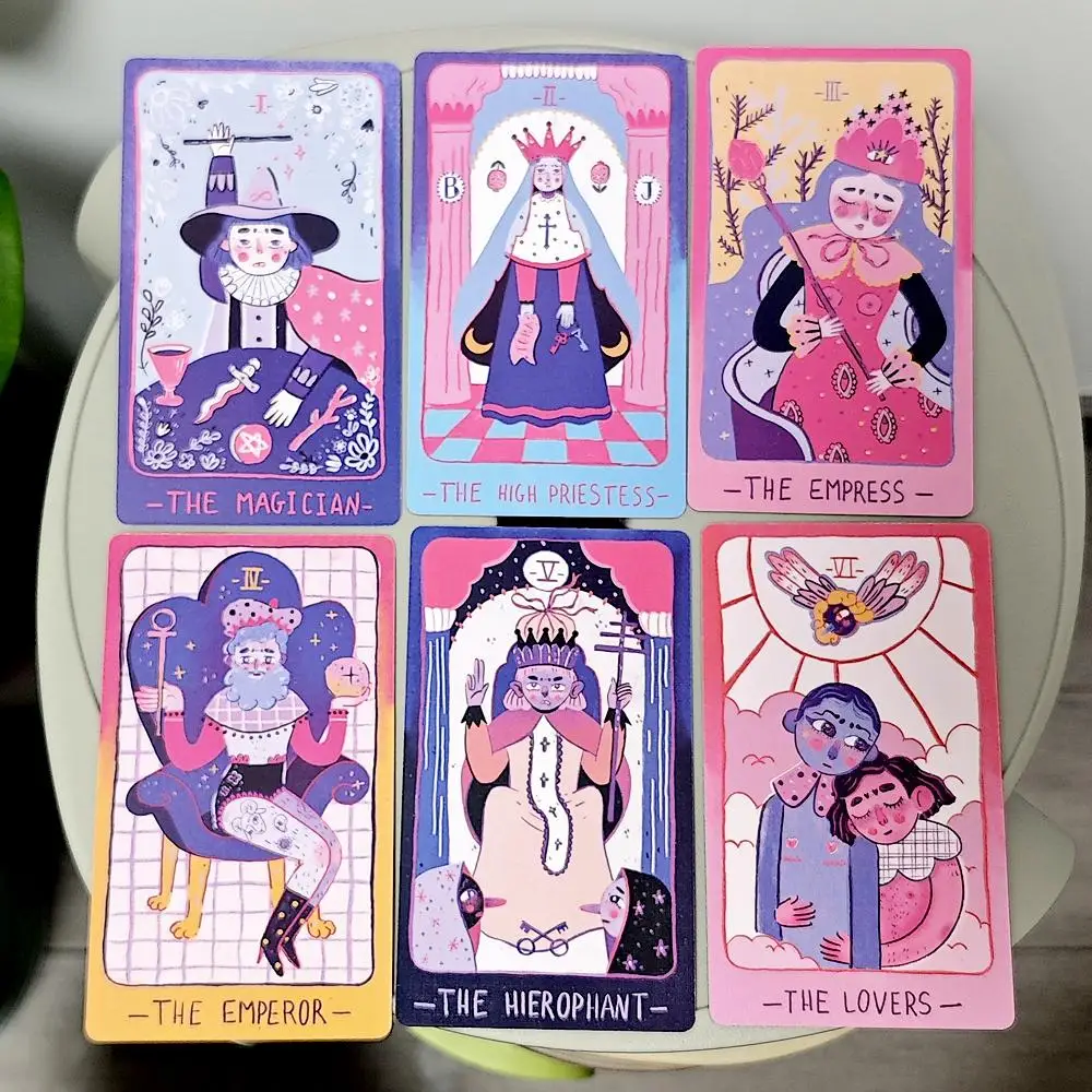 Pastel Prism Tarot 78 Pcs Rider System Tarot Cards 12*7cm Imbued with ...