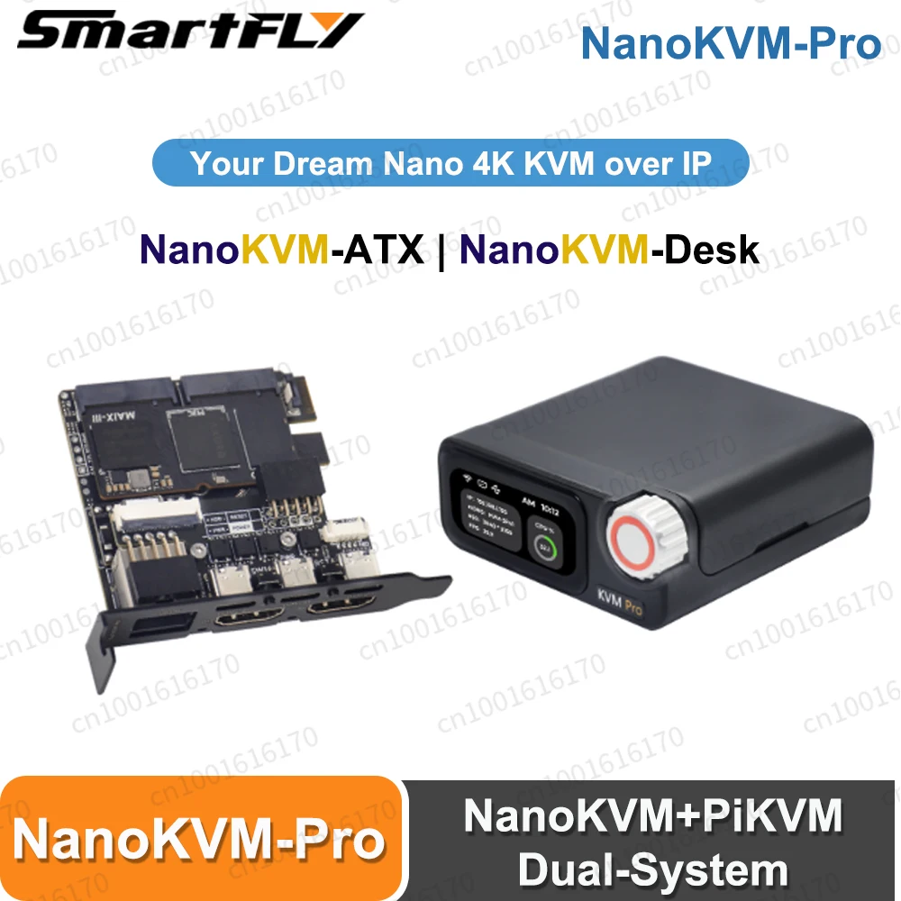 Sipeed NanoKVM-Pro 4K IP KVM ミニリモートコントロール操作および管理サーバー Wifi6 ATX 電源制御 ...