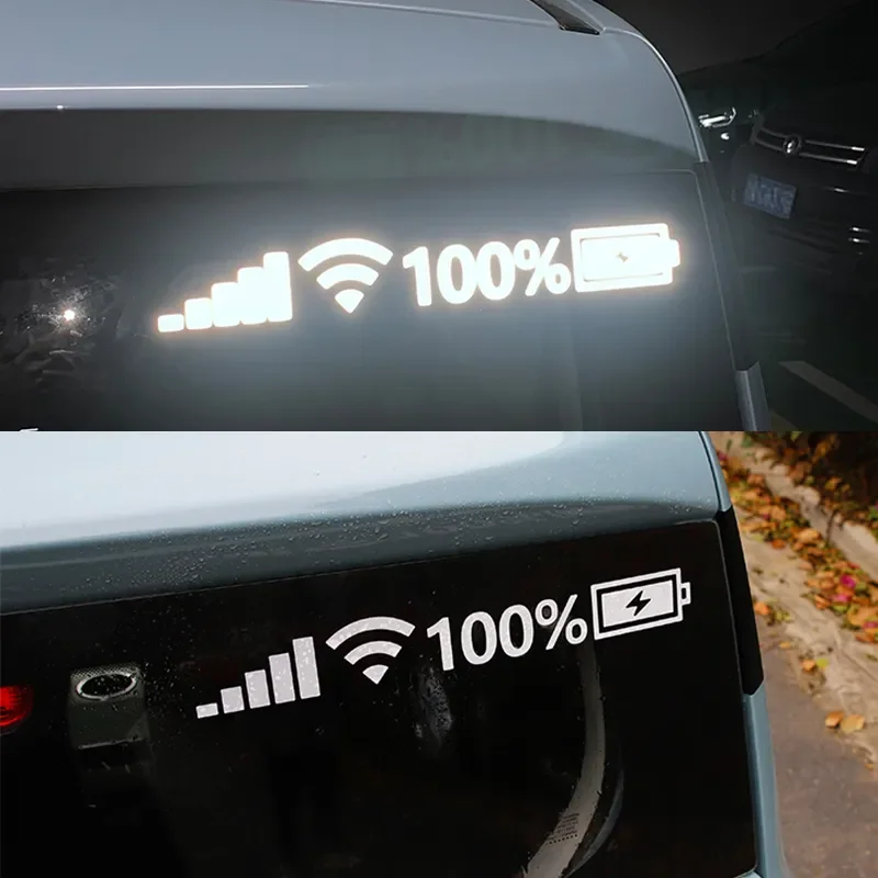 Auto-Rear-Windshield-Stickers-5G-Signal-WiFi-Power-Reflective-Truck ...